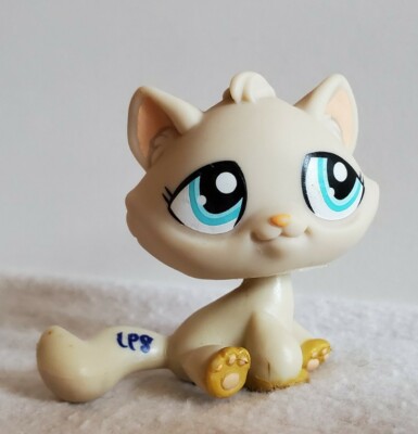Lps Tan Cat Blue Eyes Authentic Pet #1364 | eBay