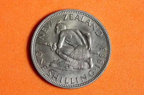 1963 New Zealand 1 Shilling Copper-Nickel Coin #M17836 | eBay