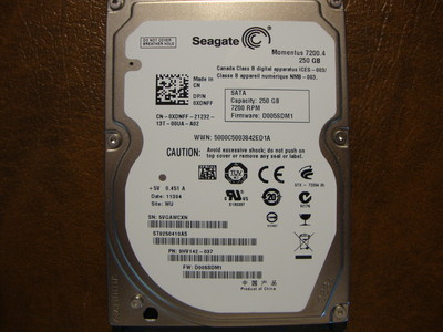 Seagate ST9250410AS 9HV142-037 250gb 2.5" Sata HDD 890552625291| eBay