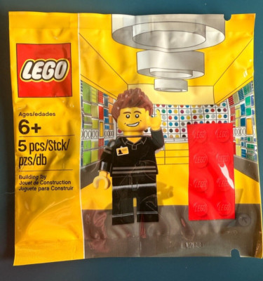 LEGO Store EMPLOYEE MINIFIGURE Minifig Sealed Polybag Set 5001622 ...