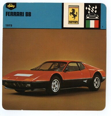 Ferrari BB - Racing Competition Edito Service Auto Rally Card | eBay