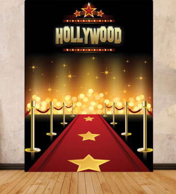RED CARPET HOLLYWOOD BACKGROUND BACKDROP LARGE PRINT 1.5m x 2m MAKES ...