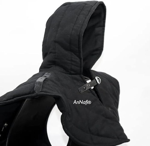 Medieval Cotton Padded Armor Collar and Coif Arming Cap| Aventail Neck ...