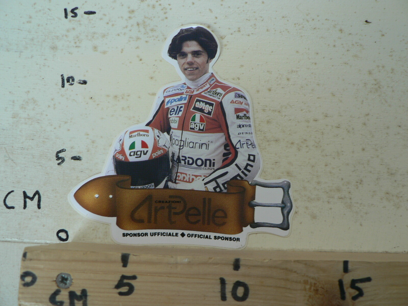 STICKER,DECAL LORIS CAPIROSSI ? MARLBORO AGV HELMET ARTPELLE SPONSOR ...