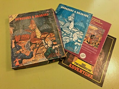 Dungeons and Dragons Basic Box Set TSR RPG 1001 d&d holmes basic +B2 ...