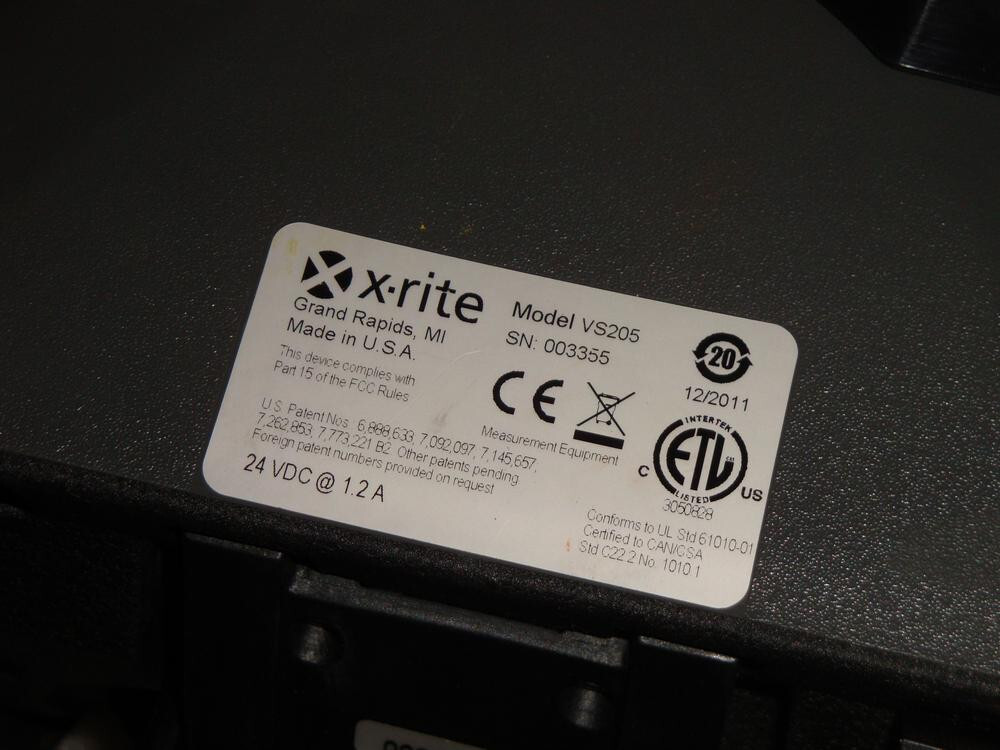 X-Rite MatchRite iVue VS205 Spectrophotometer Paint Matching System No ...