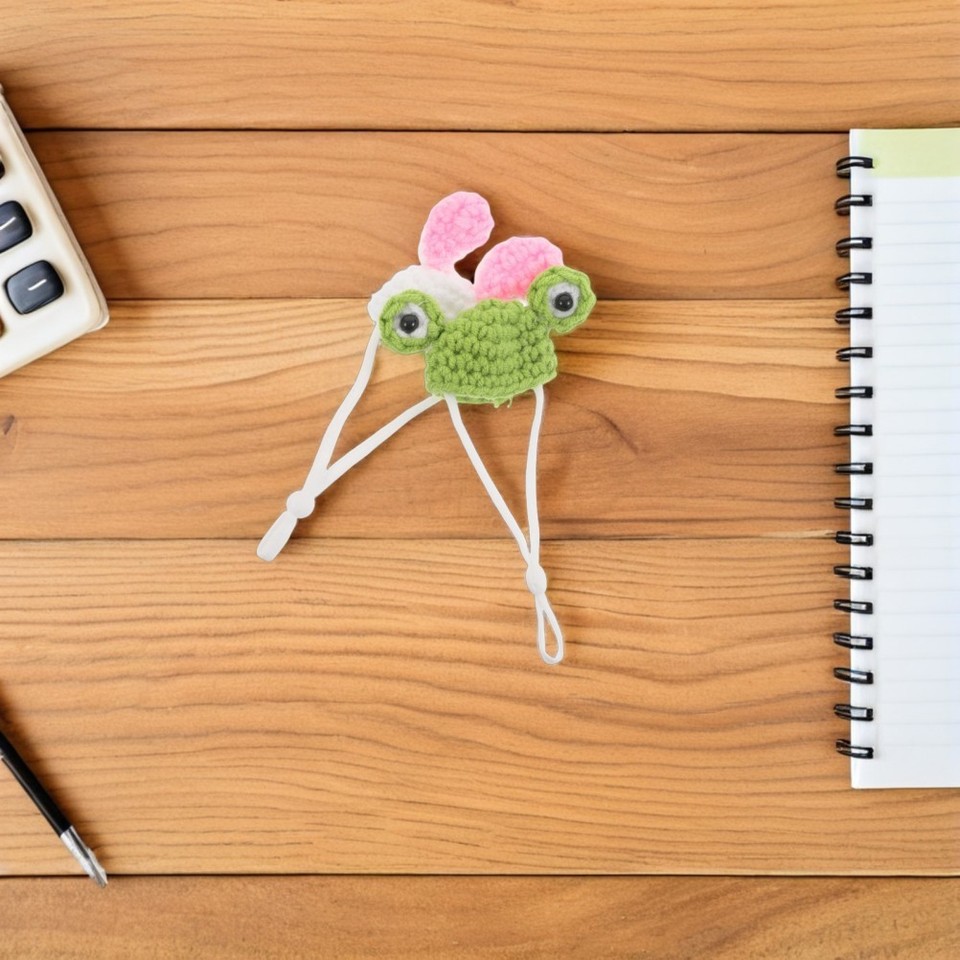 2 PCS Hand Knitted Hat Chicken Cartoon Headwear for Small Animal Bunny ...