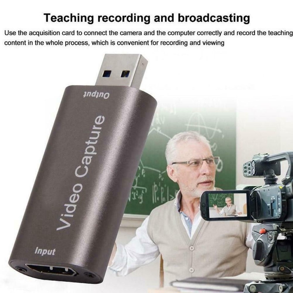 4K HDMI to USB 3.0 Audio Video Capture Card Game Recording Box Live ...