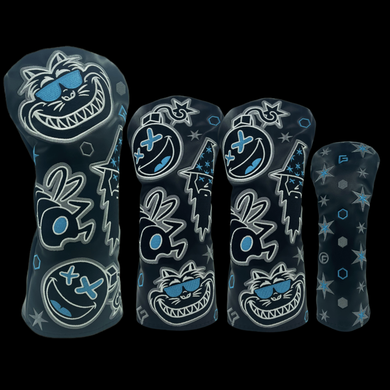 Mechanical Wizard Design Golf Club Head Cover Driver Woods Hybrid UT ...