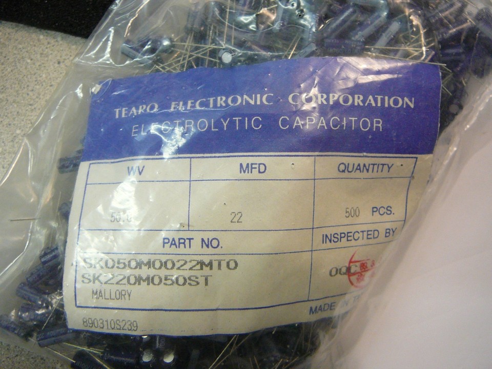 TEAPO Capacitor Aluminum 22uF 50V Radial **NEW** Qty.10 | eBay