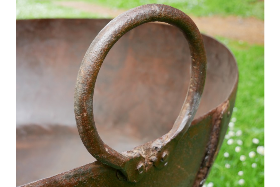 Giant Kadai Fire Pit Indian Fire Pit with Stand Wrought Iron Fire Bowl ...