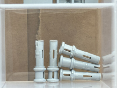 LEGO Parts - Light Bluish Gray Technic, Pin 3L with Stop Bush - No ...
