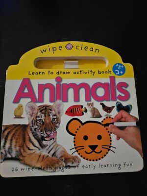 Wipe Clean Learn to Draw Activity Book: Animals | eBay