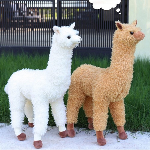 38CM Cuddly Alpaca Stuffed Giant Plush Toy Sleeping Bed Doll Soft Teddy ...