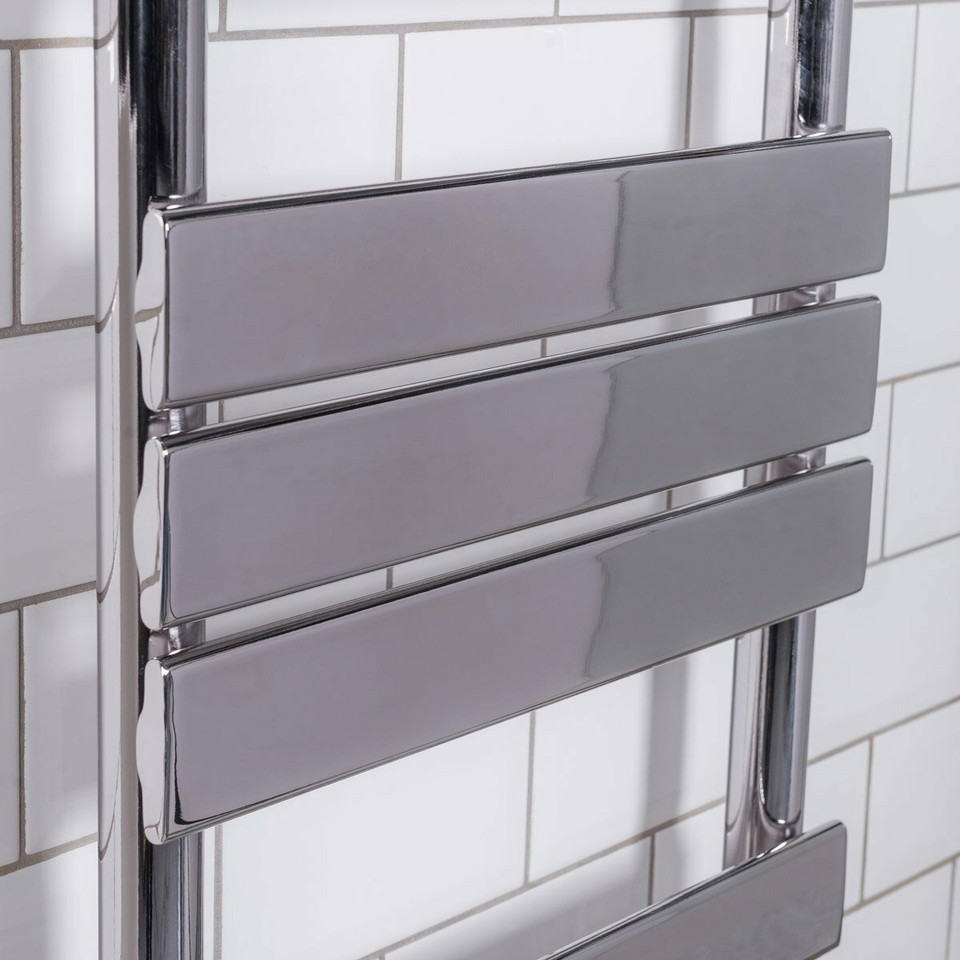 Designer Bathroom Flat Panel Heated Towel Rail Radiator Rad 800 x 450mm ...