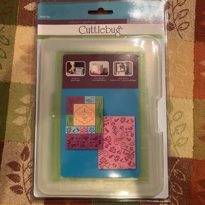 Cuttlebug “Thank You” Embossing Plates NEW | eBay