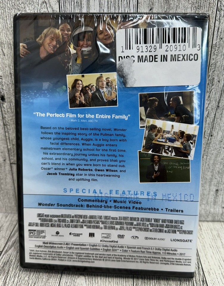 Wonder (DVD, 2017) Julia Roberts. Widescreen. Brand New | eBay