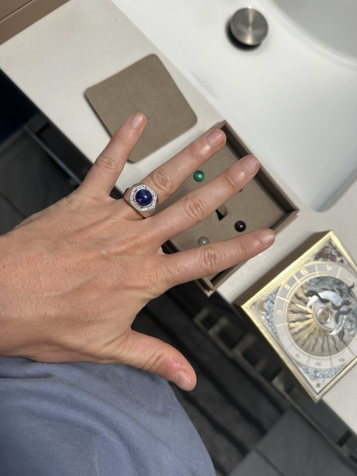 NEW Awe Inspired silver Orbis Ring Interchangeable Gemstone Topaz ...