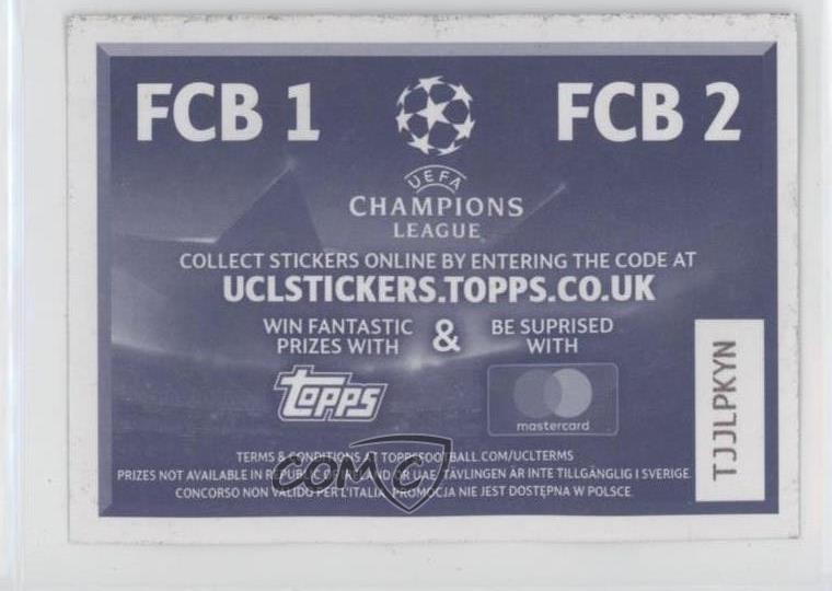 2016-17 Topps UCL Sticker Club Logo/Home Kit FC Barcelona #FCB1/2 0cp0 ...