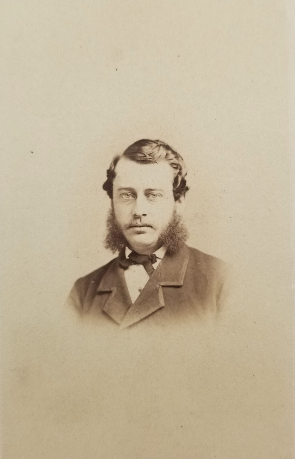 1860s CDV Photograph Man With Mutton Chops Beard J T Upson Buffalo New ...