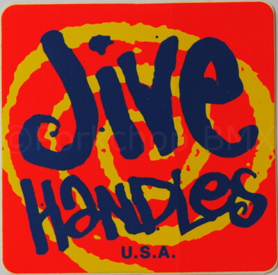 Jive Handles sticker decal (2 3/4" square) - NEON ORANGE - NOS! | eBay