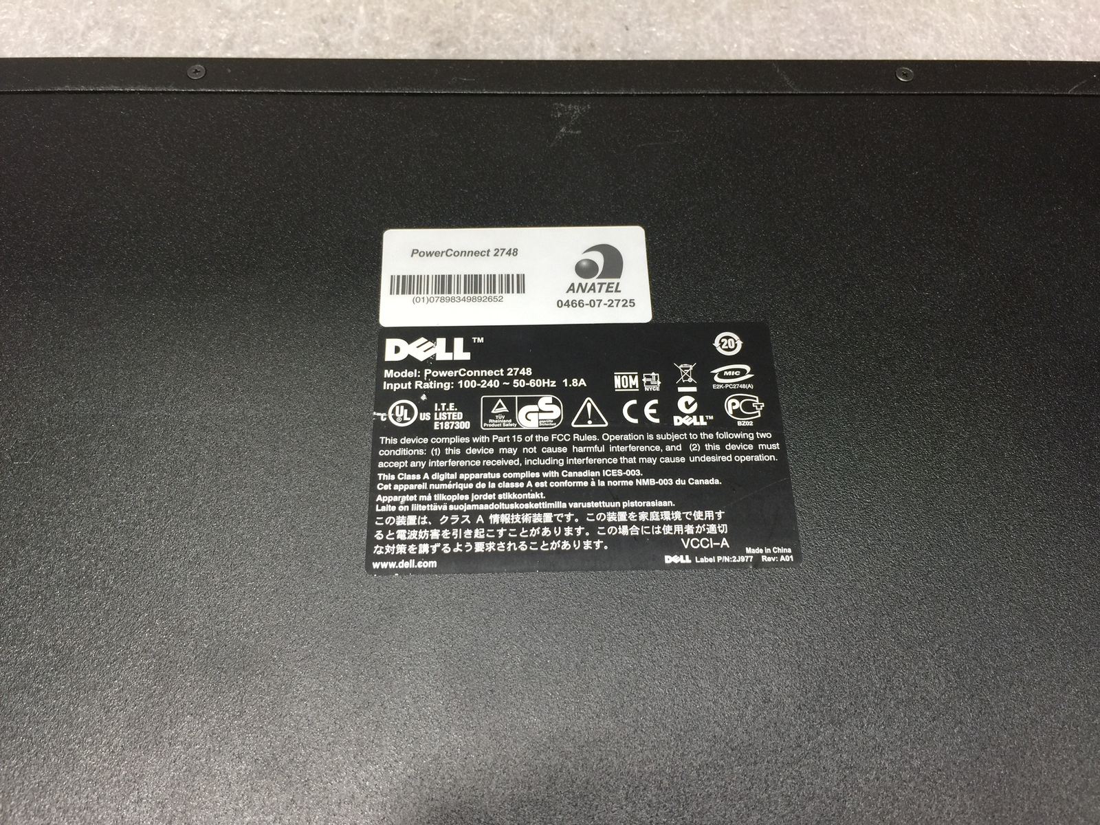 Dell PowerConnect 2748 Gigabit 48 Port Network Ethernet Switch for sale ...