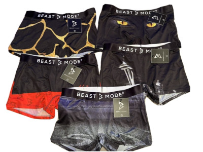 Set of 5 PSD Beast Mode Womens Boy Short Size SMALL (23" to 25" Waist ...