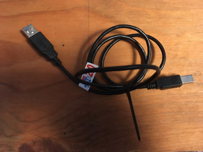 USB Black 2.0 High Speed Type A Male to Type B Male TID 60000103 CABLE ...