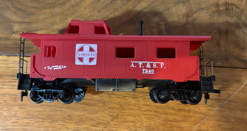 HO Scale ATSF Santa Fe 7240 Freight Train Caboose Car 5" | eBay