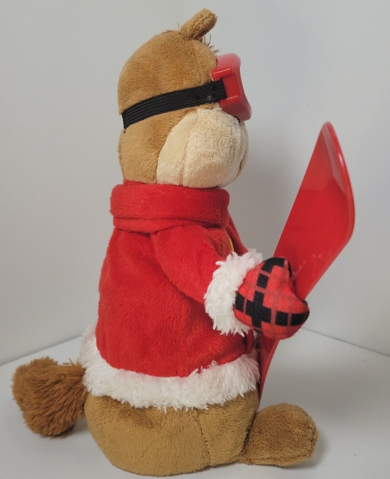 2012 Alvin & the Chipmunks Animated Plush Toy With Snowboard DOESN'T ...