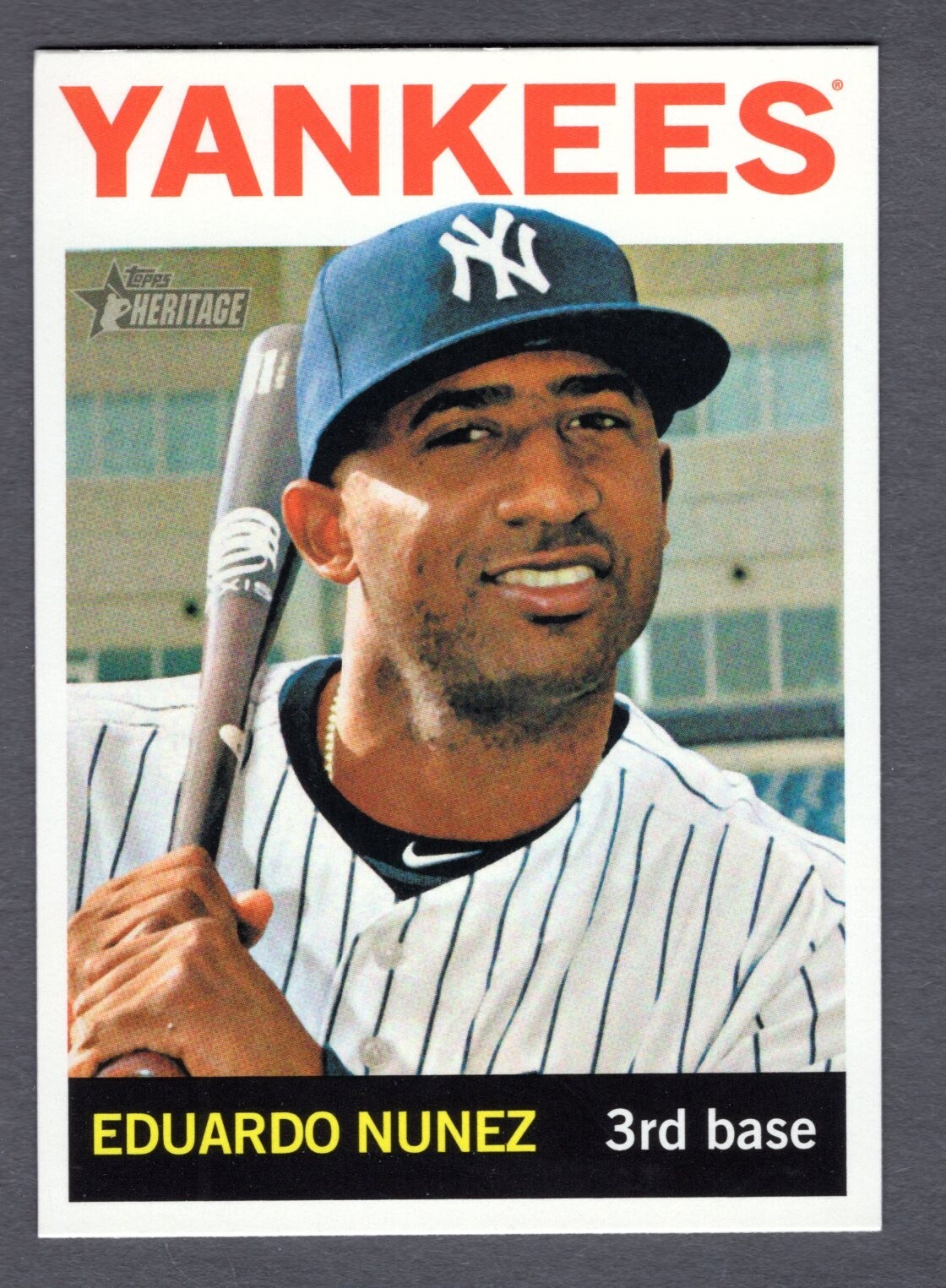2013 TOPPS HERITAGE EDUARDO NUNEZ CARD #422 **NM-MT** NEW YORK YANKEES ...