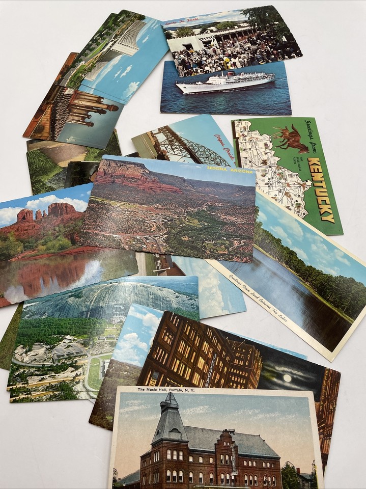 Souvenir Postcard Folders Plus Individual Cards Over 180 Estate ...