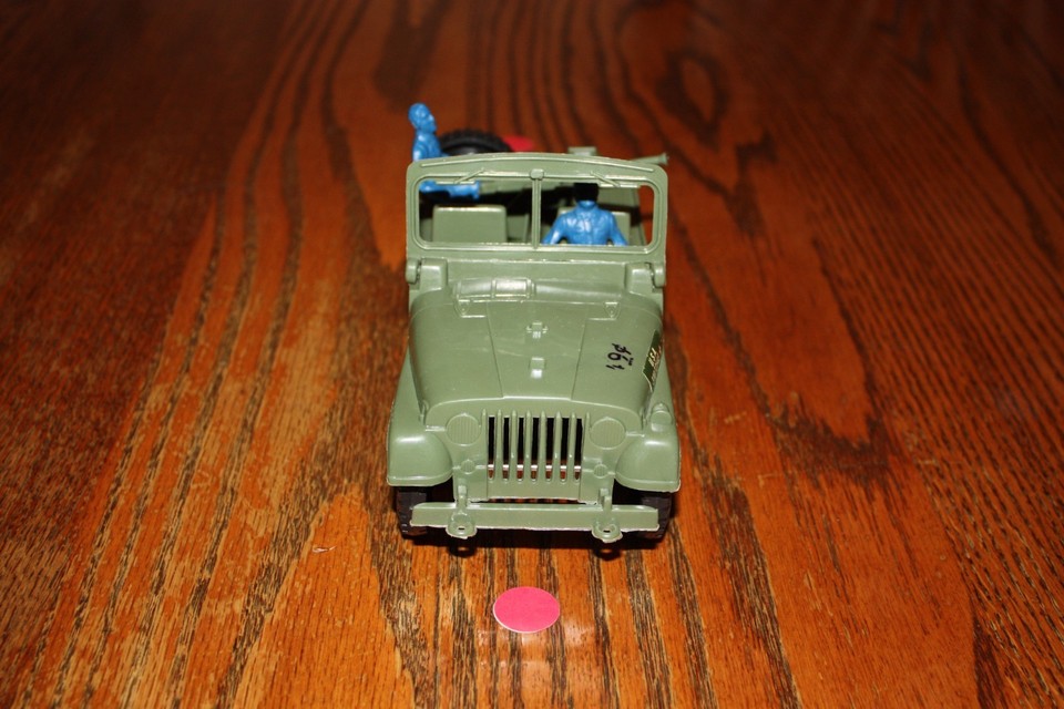 Original Timmee/PP Army "Rat Patrol" Jeep with Gun, Spare Tire ...