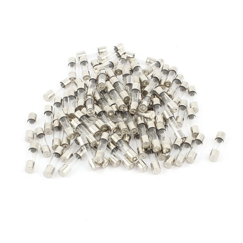 100 Pcs 250V 6A F6AL Quick Fast Blow Glass Tube Fuses 5 x 20mm ...