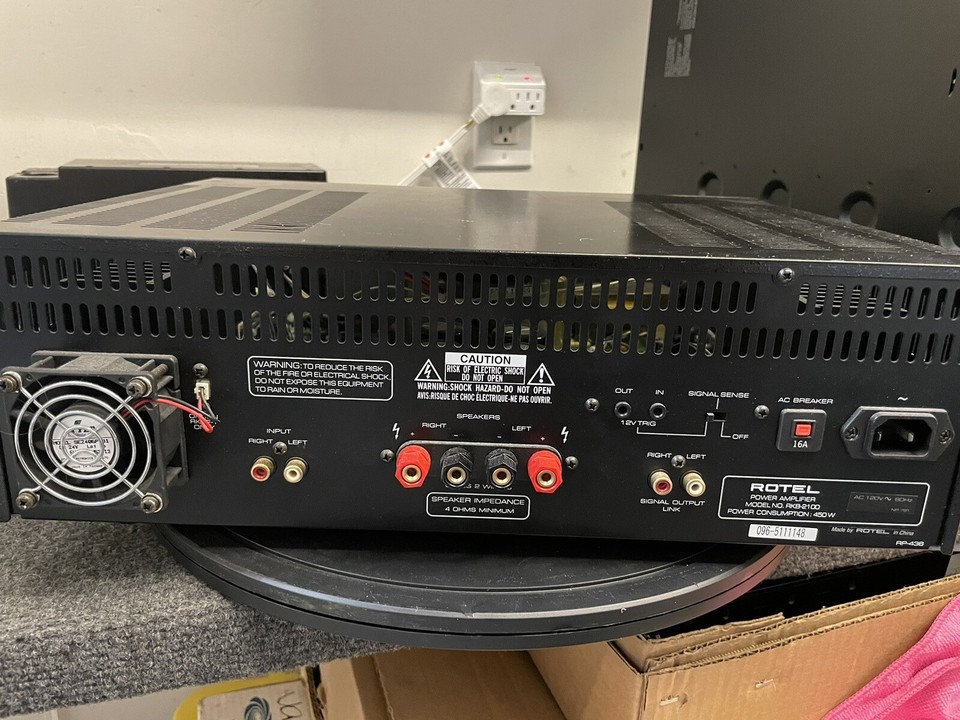 HTF Rotel RKB-2100 2 Channel 200W 2 X 100W Black Power Amplifier | eBay