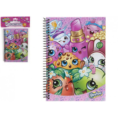 Shopkins A5 Notebook Journal Note Book Jotter Stationery Journal Gift ...