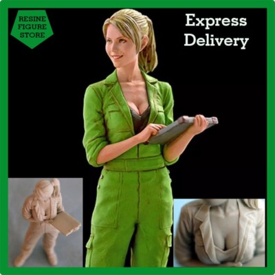 1/35 Resin Figure Model Kit Sexy Woman Girl Japanese Technician ...