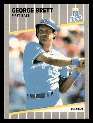 1989 Fleer George Brett HOF Royals #277 Mint | eBay