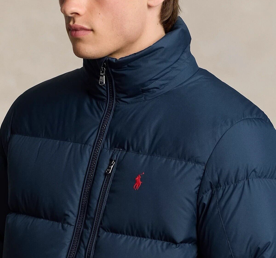 $348 NWT Polo Ralph Lauren Navy Blue XL 700 FILL quilted Duck Down ...