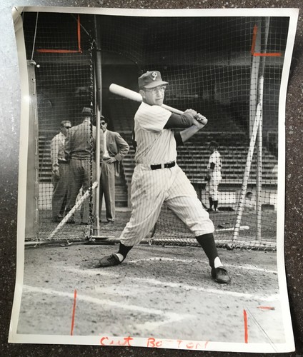 1955 Philadelphia Phillies Del Ennis Baseball Photo, Published 8” X 10 ...