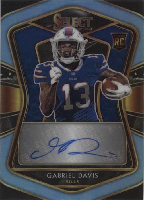 2020 Panini Select - Rookie Signatures Gabriel Davis #RS-GDA Light Blue ...