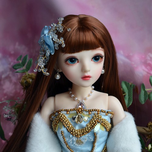 60cm BJD Doll with Handpainted Face Makeup Changeable Blue Eyes ...