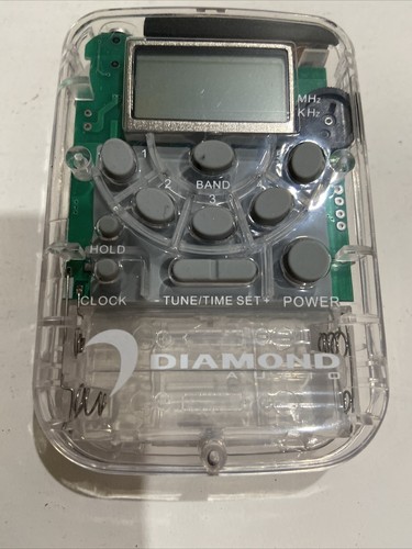 Diamond Audio Prison Jail Issue Clear See Through AM/FM Personal Radio ...