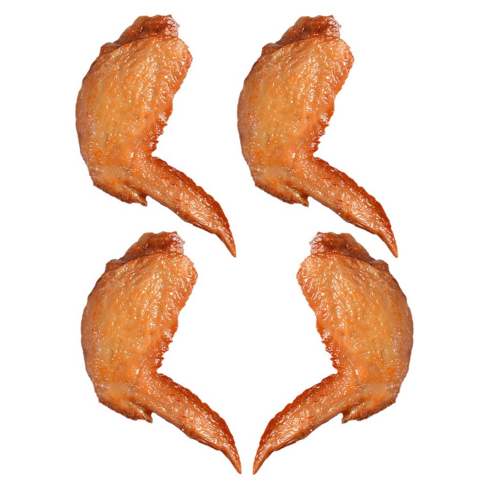 4 Pcs Fake Food for Kitchen Decor Simulated Chicken Wing Faux ...