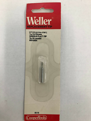 Weller EP103 Single Flat Micropoint Solder Tip for EC1301 1/32" 0.79mm ...