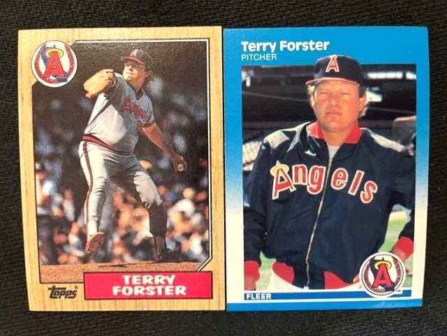 MLB - Terry Forster 1987 Topps & 1987 Fleer Baseball - Angels | eBay