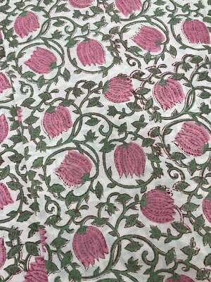 Embroidery From India Authentic Indian Cotton Voile Fabric - Pink ...