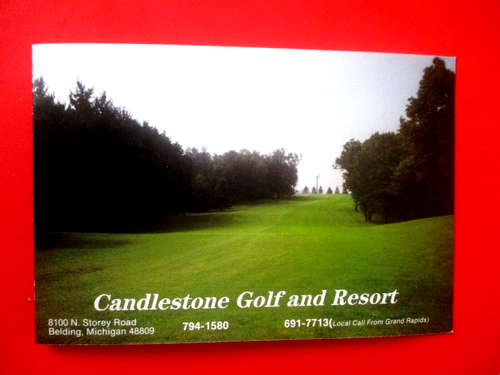 vtg - Golf Scorecard - CANDLESTONE GOLF RESORT - Course gc - Belding MI ...