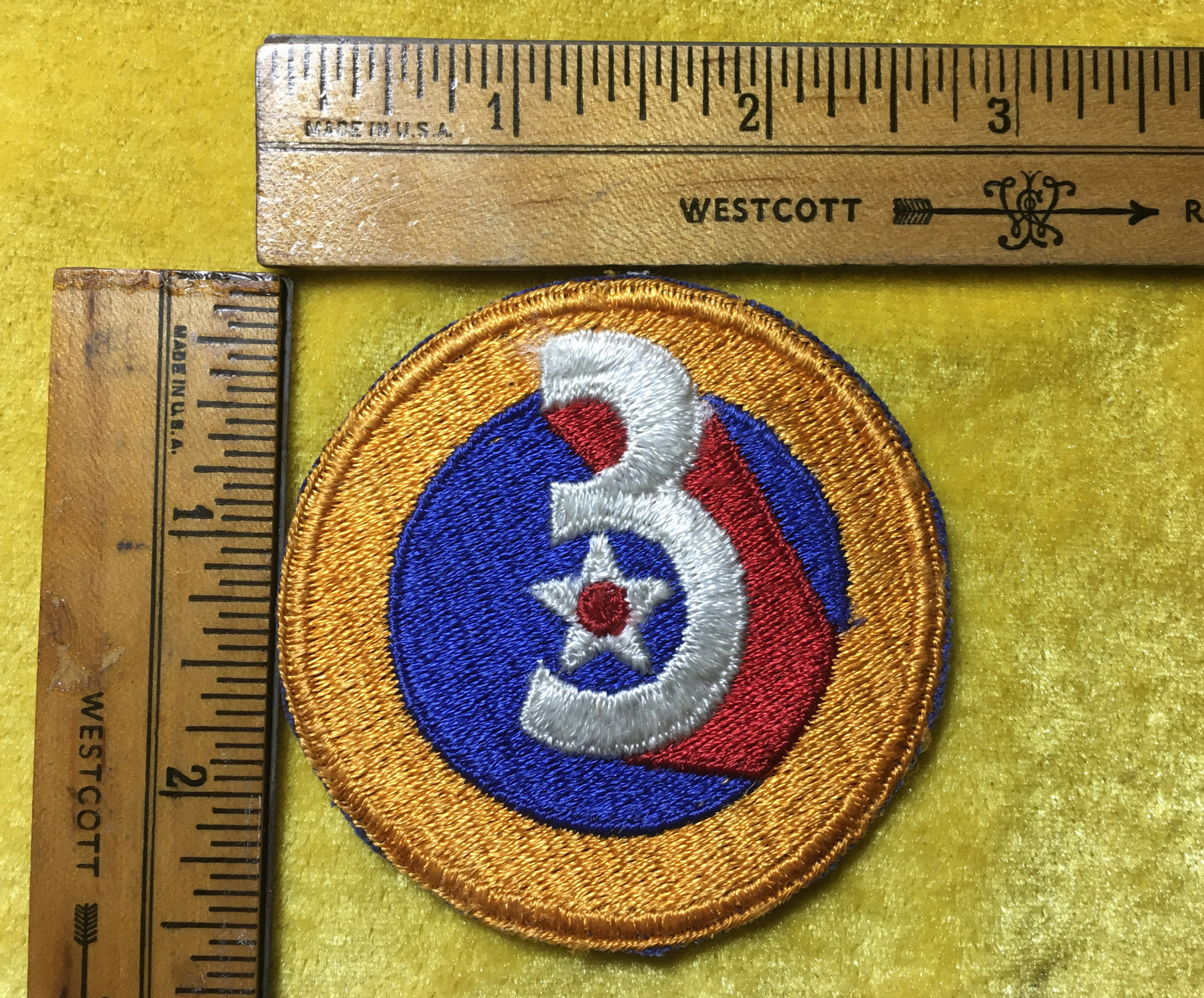NANEE-B) WW II,US ARMY 3RD AIR FORCE PATCH CUT EDGE NO GLOW,EXCELLENT,B12-20 | eBay