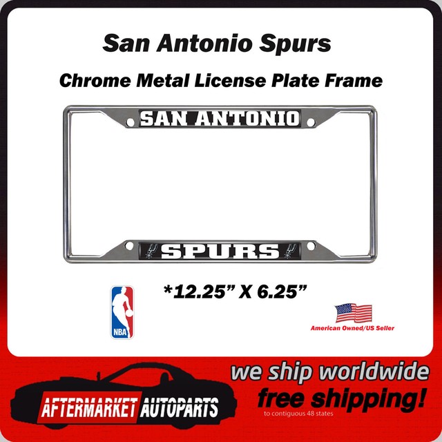 FANMATS 14892 NBA San Antonio Spurs Chrome License Plate Frame for sale ...